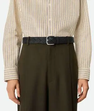 Bottega Veneta Intrecciato Taurillon Belt
