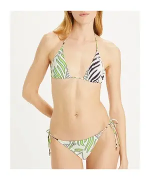 Tory Burch Graphic-print Bikini Bottom - White