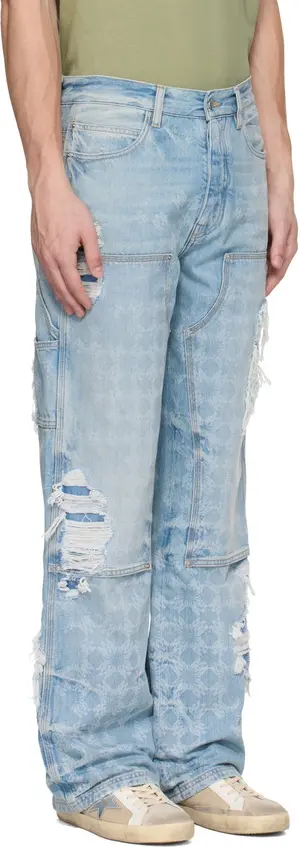 Amiri Distressed Patchwork Jeans