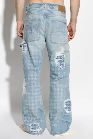 Amiri Distressed Patchwork Jeans