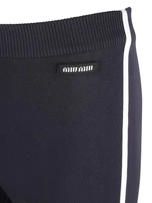 Miu Miu Elasticated Waistband Slim-fit Trousers