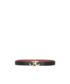 FERRAGAMO Gancini Buckle Belt - Brown