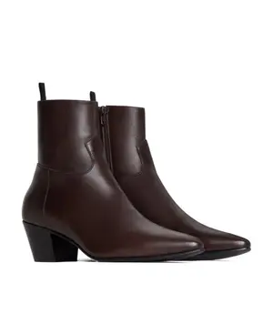 Celine Jacno Zipped Boot In Calfskin
