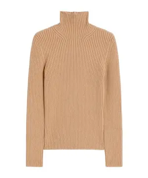 Max Mara Aral High-neck Jumper - Nude