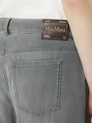 Max Mara Allegra Denim Jeans - Medium Gray