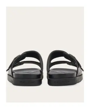FERRAGAMO Gancini Double Strap Slides