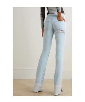16Arlington High-waisted Flared Jeans With Ripped Detail