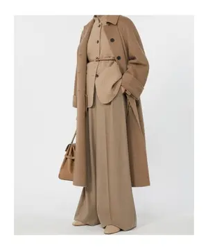 Max Mara Pleated Wide-leg Trousers - Brown