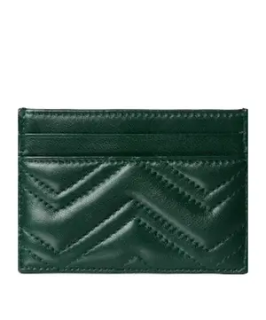 Gucci Gg Marmont Card Case - Green