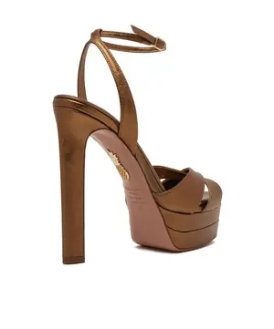 AQUAZZURA Divine Platform Sandals - Brass