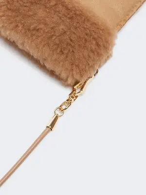 Max Mara Strap-detailed Gloves - Camel