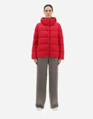 Herno Funnel Neck Hooded Down Jacket