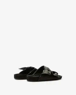 Isabel Marant Étoile Lennyo Bow Sandals - Black