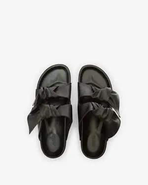 Isabel Marant Étoile Lennyo Bow Sandals - Black