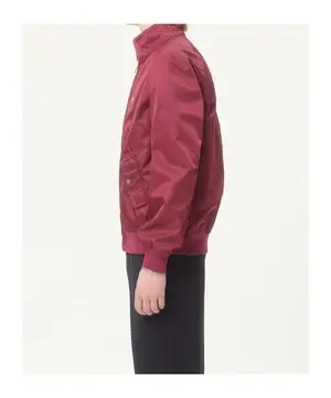 Valentino Garavani Zip-up High Neck Jacket With Logo Patch