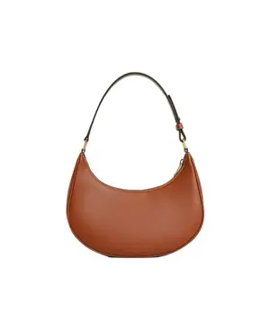 Celine Ava Bag In Smooth Calfskin With Triomphe Embroidery - Tan