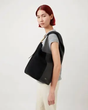 Mulberry Retwist Hobo Suede Shoulder Bag