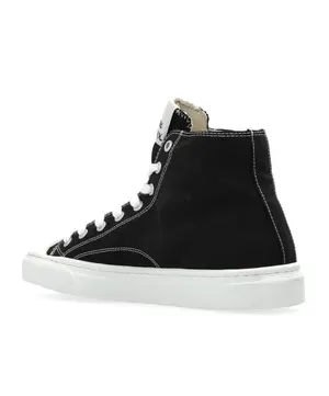 VIVIENNE WESTWOOD Orb Printed High-top Sneakers - Black