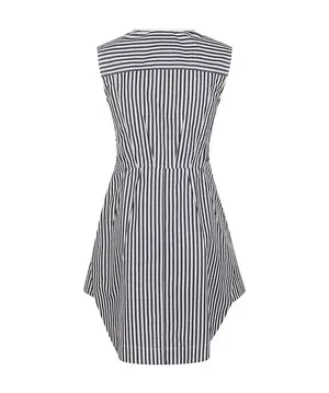 Sportmax Striped Sleeveless Shirt Dress