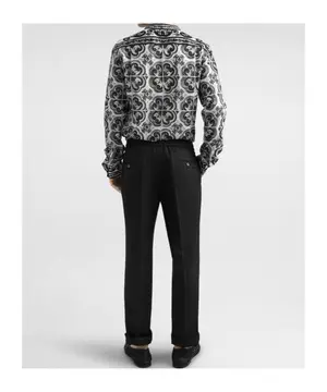 Dolce & Gabbana Drawstring Waist Pleated Trousers