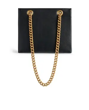 Balenciaga Embossed Calfskin Tote Bag - Black