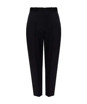 Alexander McQueen High Waist Cigarette Trousers - Black