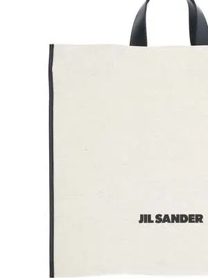 JIL SANDER Logo Print Top Handle Bag