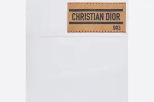 Dior Christian Button Detailed Straight Leg Trousers - White