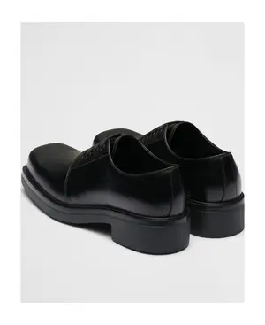 Prada Brushed Leather Derby Shoes