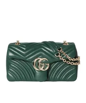 Gucci Gg Marmont Medium Shoulder Bag - Green