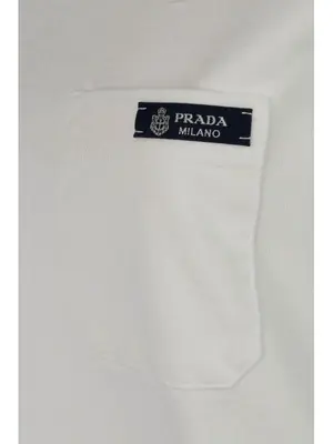 Prada Logo-patch Crewneck T-shirt