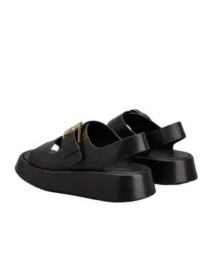 TOD'S Buckle-strap Platform Sandals - Black