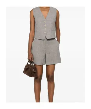 P.a.r.o.s.h Belt Loop Houndstooth Shorts
