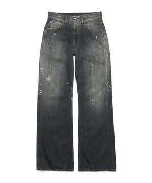Acne Studios Loose-fit Distressed Wide-leg Jeans