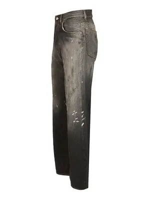 Acne Studios Loose-fit Distressed Wide-leg Jeans