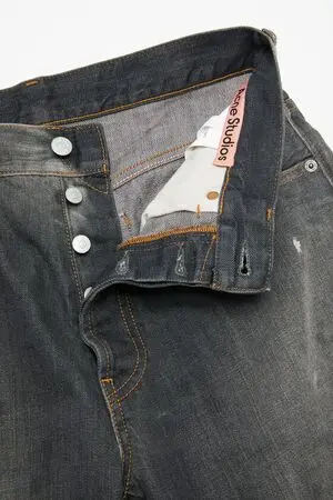 Acne Studios Loose-fit Distressed Wide-leg Jeans