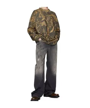 Acne Studios Loose-fit Distressed Wide-leg Jeans