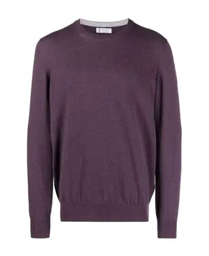 Brunello Cucinelli Cashmere Crewneck Jumper - Brown