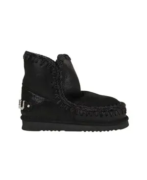 Mou Eskimo 18 Stitched Trim Ankle Boots - Black