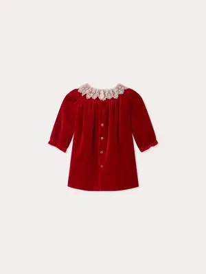Bonpoint Lace-detailed Long-sleeved Dress