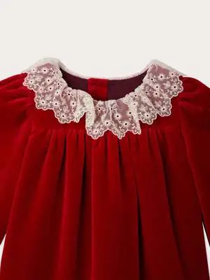 Bonpoint Lace-detailed Long-sleeved Dress