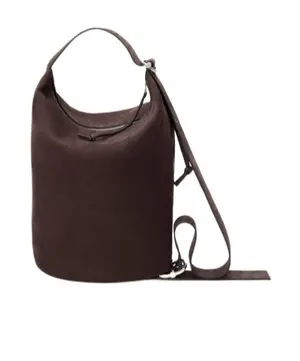 Loewe Loop Leather Shoulder Bag - Dark Chestnut