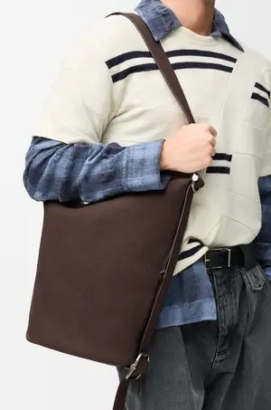 Loewe Loop Leather Shoulder Bag