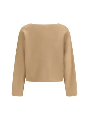 Max Mara Zibello Crewneck Long-sleeved Jumper - Beige