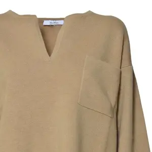 Max Mara Zibello Crewneck Long-sleeved Jumper - Beige