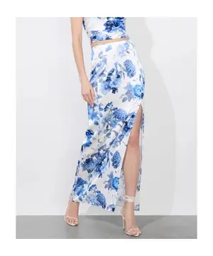 ALICEOLIVIA Alice + Olivia Stephine Maxi Skirt With Floral Print