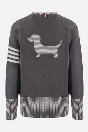 Thom Browne 4-bar Striped Knit Cardigan
