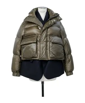 Sacai High-neck Padded Jacket - Black