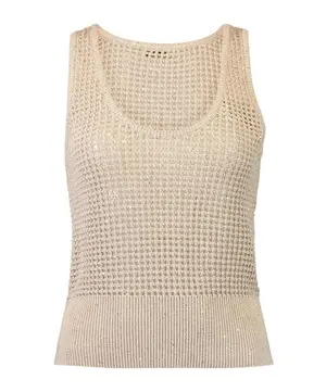 BRUNELLO CUCINELLI Brunello Cucinelli Sleeveless Knitted Tank Top