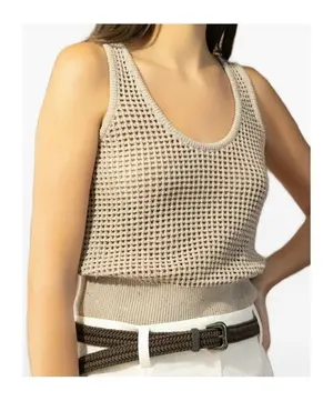 Brunello Cucinelli Sleeveless Knitted Tank Top